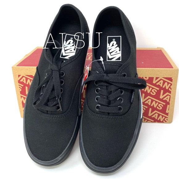 Vans | Shoes | Vans Authentic Mono Bumper Black Canvas Womens | Poshmark